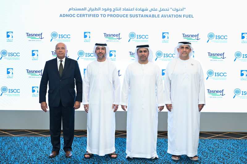 Philippe Khoury EVP Sales Trading ADNOC Ahmad Bin Thalith CEO ADNOC ...